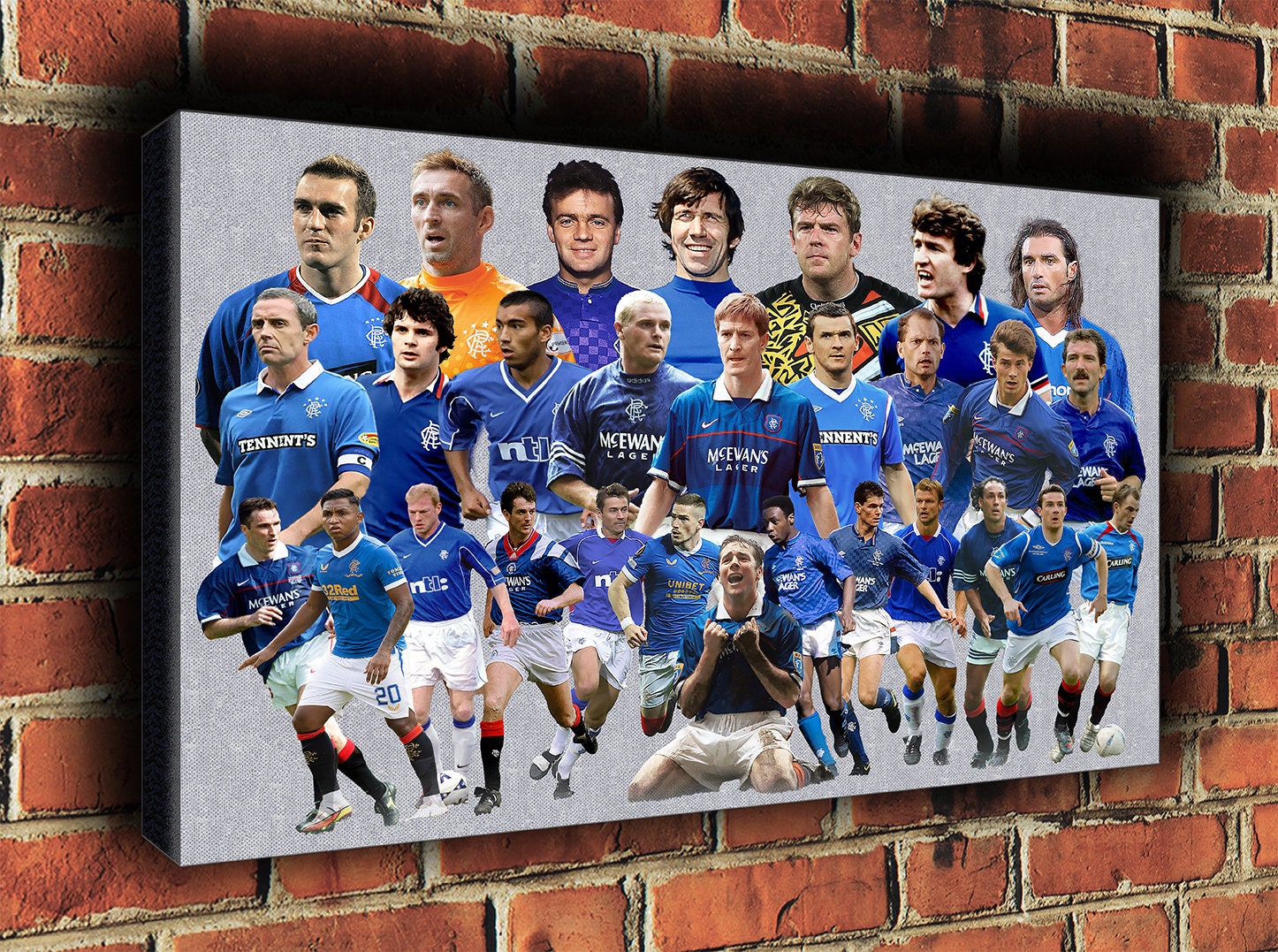 Rangers - Legends of Ibrox Stadium - Wall Hanging Box Canvas - Picture ...