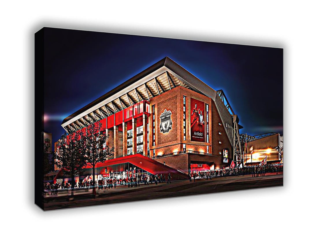 Liverpool FC Anfield Stadium Match Night Canvas Wall Art 65cm X 42cm - Etsy