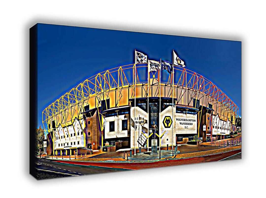 Wolverhampton Wanderers FC - Molineux Stadium - Wall Hanging Box Canvas ...