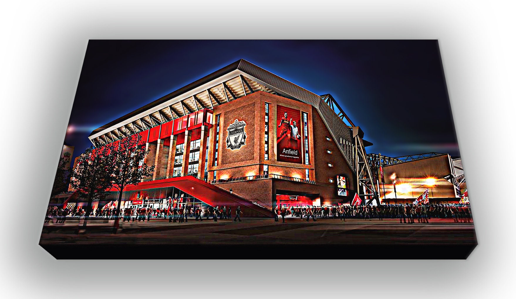Liverpool FC Anfield Stadium Wall Hanging Box Canvas Picture Brand New ...