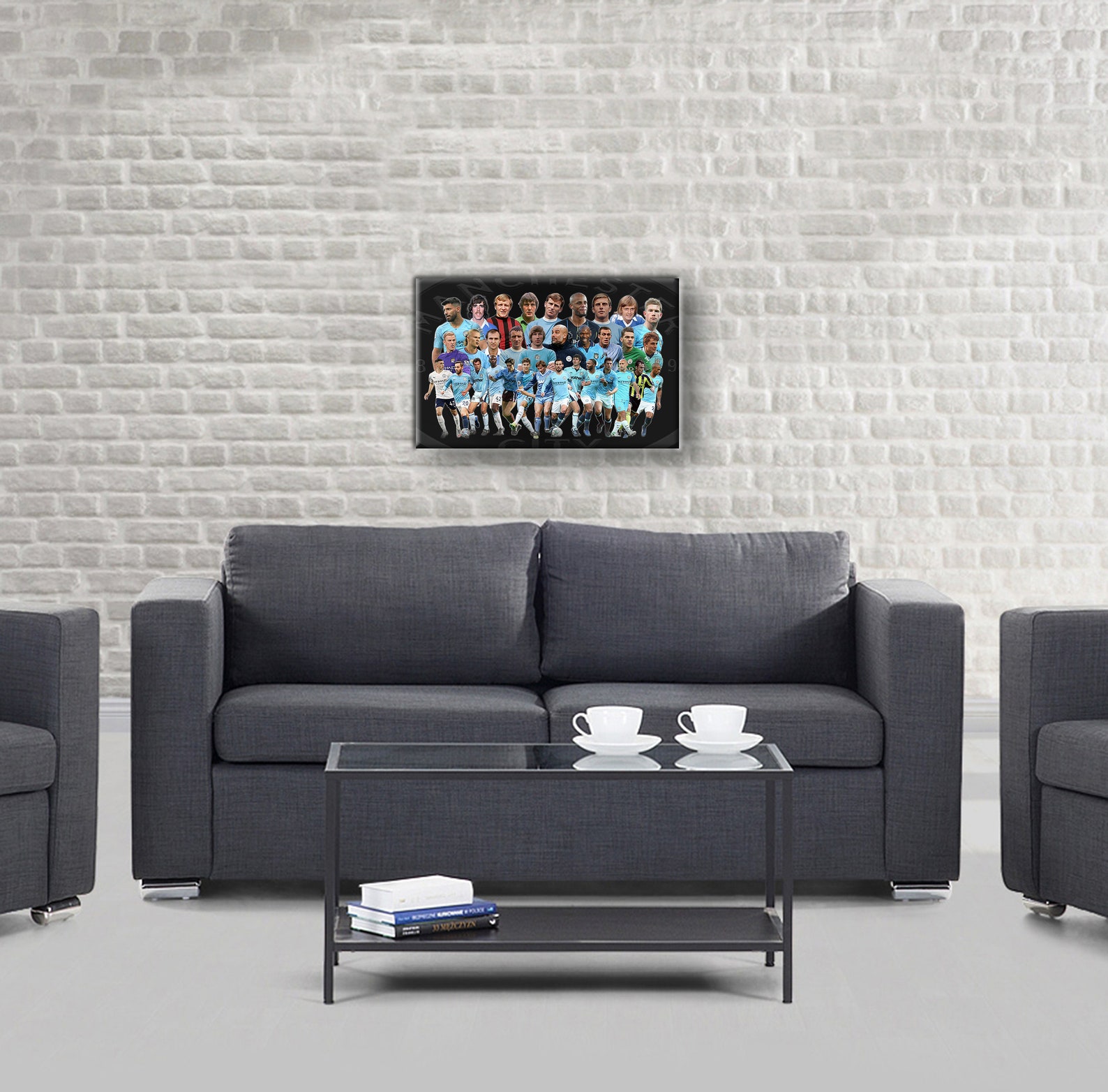 Manchester City FC - All Time Legends - Wall Hanging Box Canvas ...
