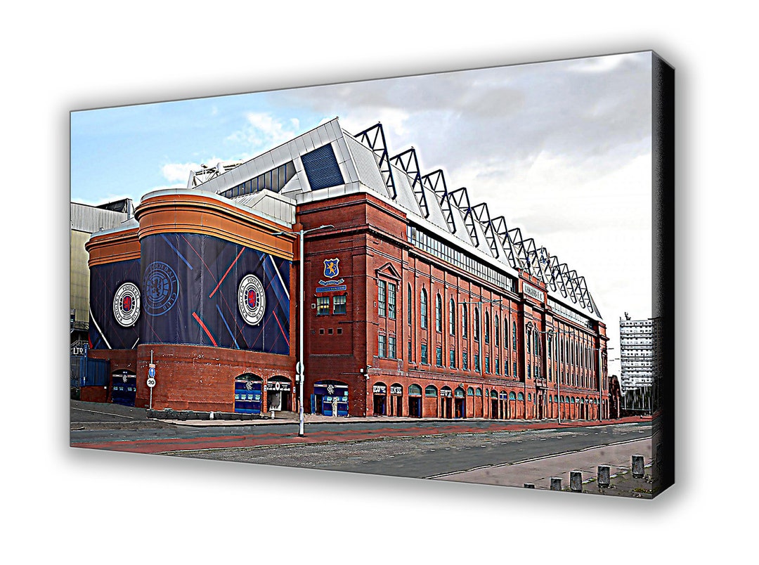 Rangers - Ibrox Stadium - Wall Hanging Box Canvas - Stylized Picture ...