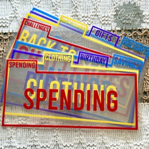 Budgeting Cash Envelopes A6 Cash Envelopes With Tabs for Cash Budgeting ...