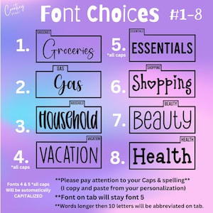 Wallet Dividers With Tabs Colorful Cash Dividers for Wallets Cute Cash ...