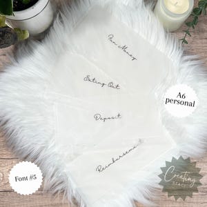 A6 Cash Envelopes A6 Budgeting Envelopes Matte Envelopes Budgeting Cash ...