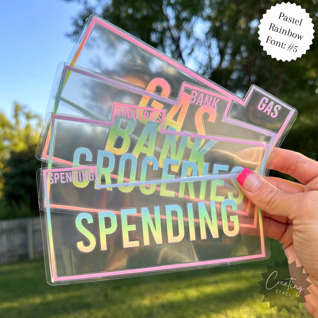 Wallet Cash Envelope Budget Wallet Envelopes Cash Wallet Tabbed Cash ...