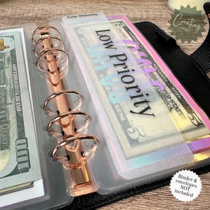 A6 Binder Dividers Bookmarks Vellum Dashboard A6 Binder Budget ...