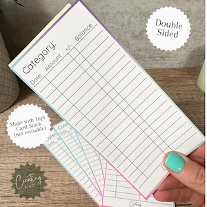 Budget Trackers Expense Trackers Physical Trackers for Cash Stuffing ...