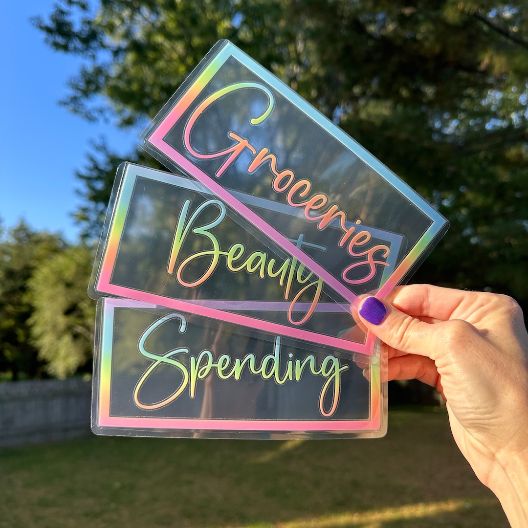 Wallet Size Clear Cash Envelopes Customized Cash Stuffing Envelopes ...