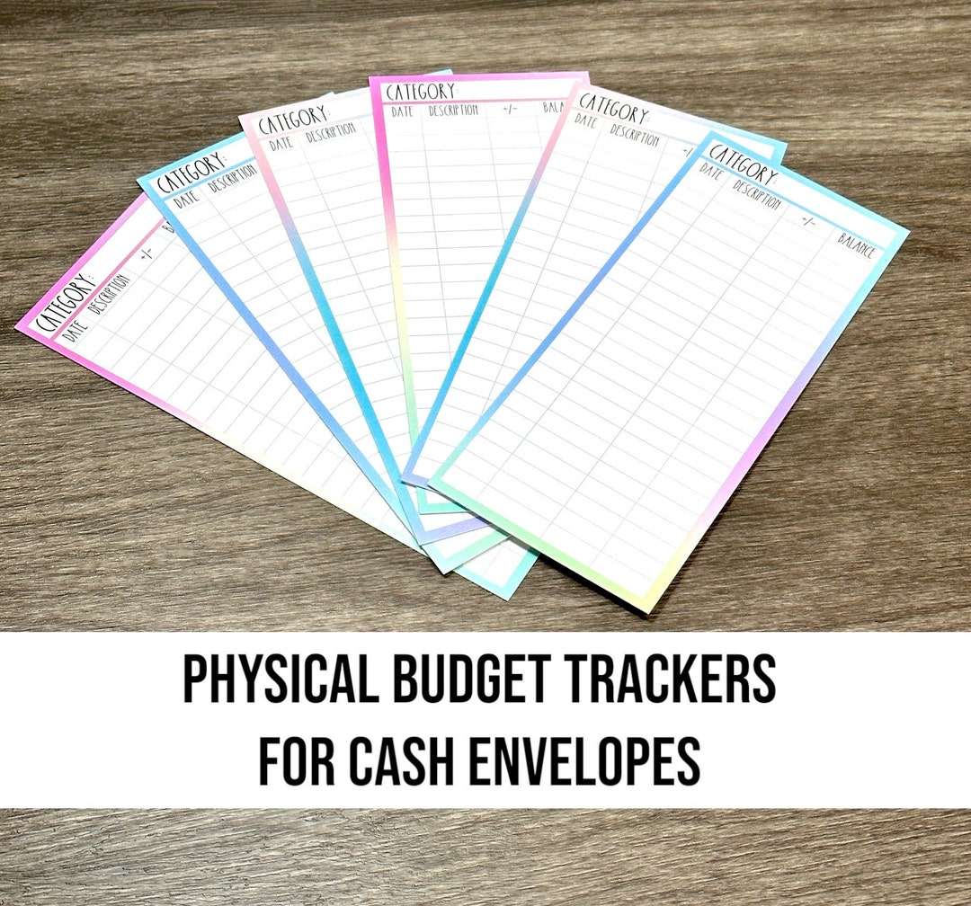 Budget Trackers for Cash Stuffing Trackers Laminated Money Trackers for ...