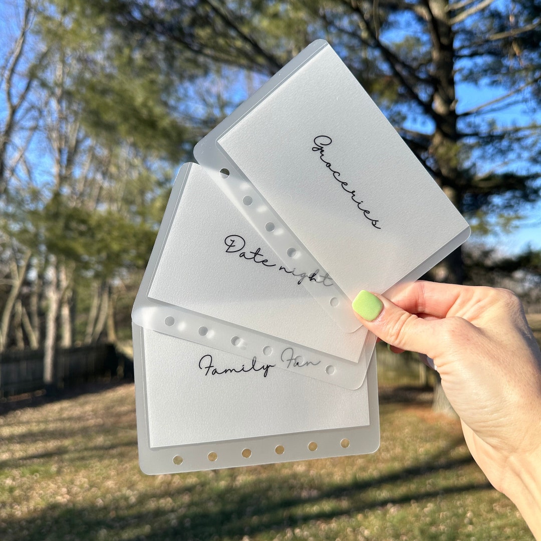 A7 Cash Envelopes Matte Budgeting Envelopes Cash Stuffing Envelopes ...