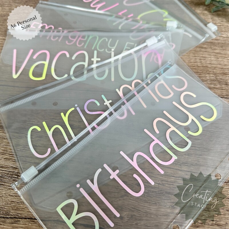 Zipper Cash Envelopes - Etsy