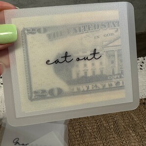 MINI Cash Envelopes Vellum Matte Cash Envelopes Wallet Size Cash ...