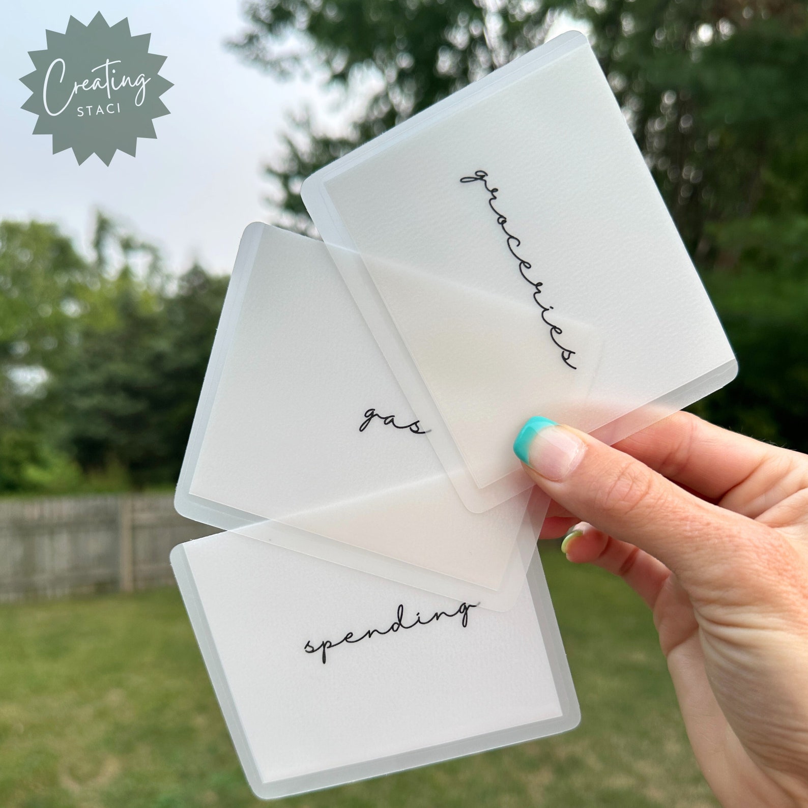 Mini Cash Envelopes Vellum Matte Cash Envelopes Wallet Size Cash ...