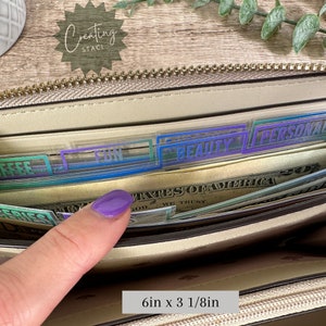 Wallet Dividers With Tabs Colorful Cash Dividers for Wallets Cute Cash ...