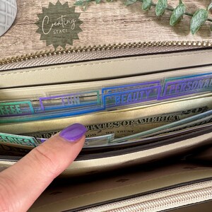 Wallet Dividers With Tabs Colorful Cash Dividers for Wallets Cute Cash ...