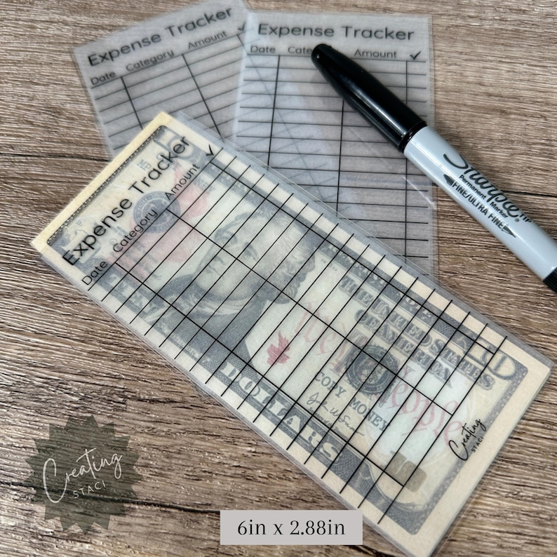 Expense Tracker Reusable Budget Expense Trackers Planner Expense ...