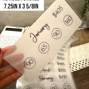 12 MONTH Savings Challenge ENVELOPES A6 Savings Challenge Tracker ...