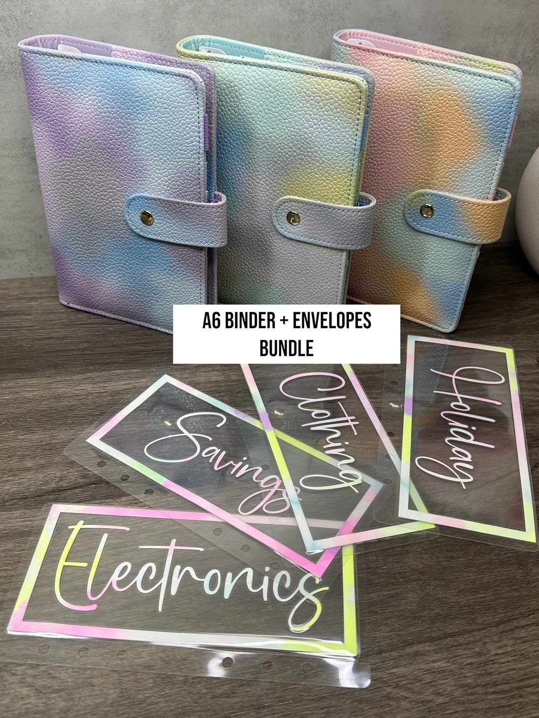 A6 Budget Binder With Cash Envelopes A6 Budgeting Cash Stuffing ...