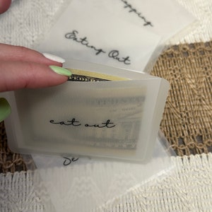 MINI Cash Envelopes Vellum Matte Cash Envelopes Wallet Size Cash ...