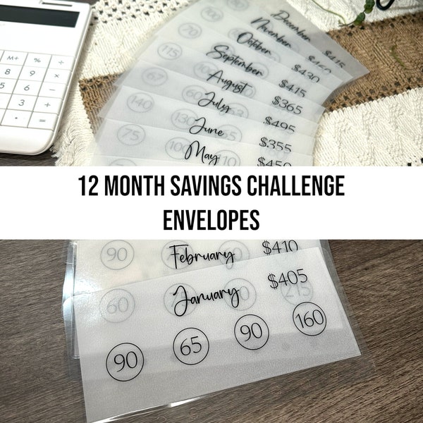 Month Envelope Challenge - Etsy