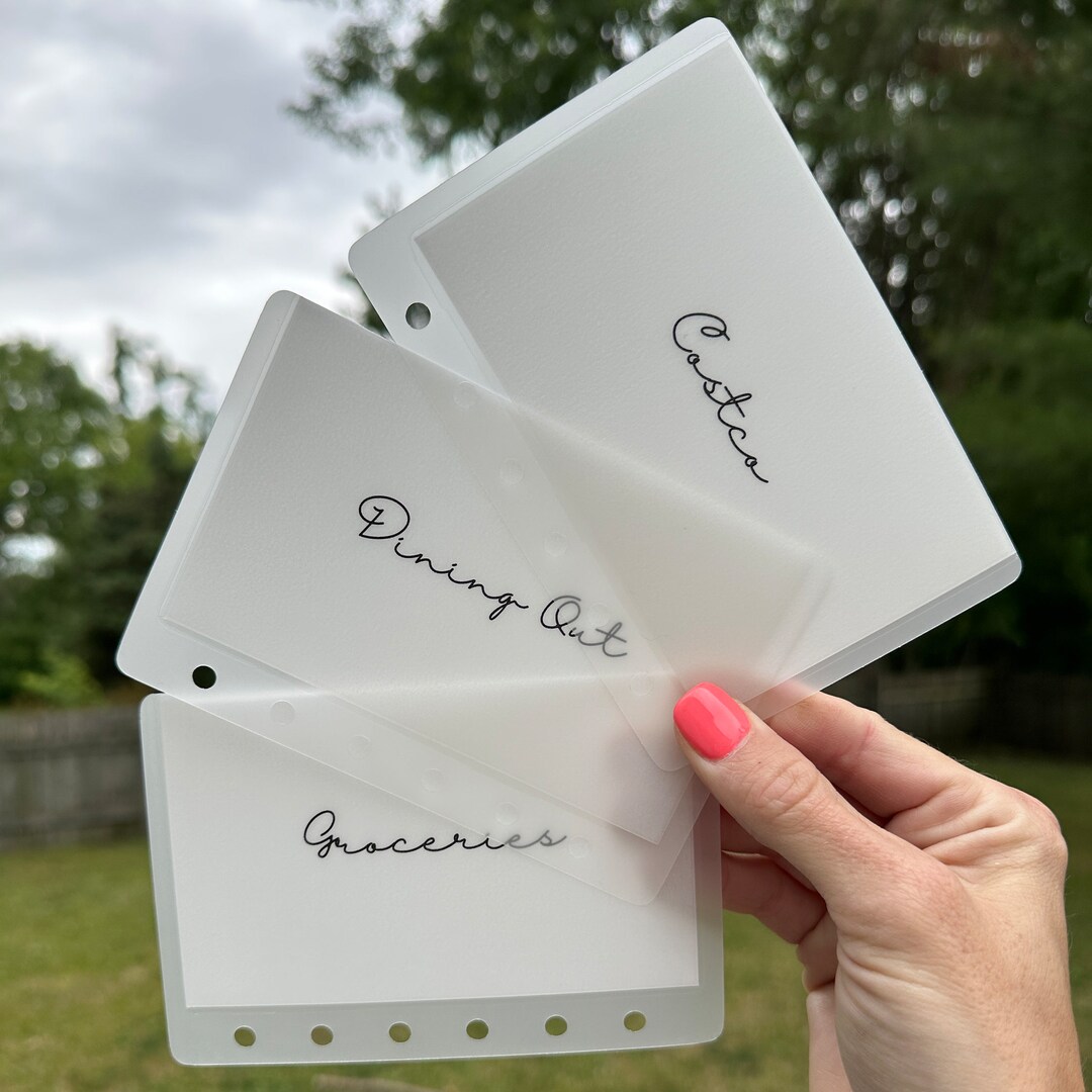 A7 Cash Envelopes Matte Budgeting Envelopes Cash Stuffing Envelopes ...