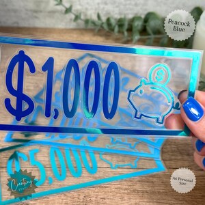 Placeholders for Cash Envelopes Personalized Placeholders Clear ...