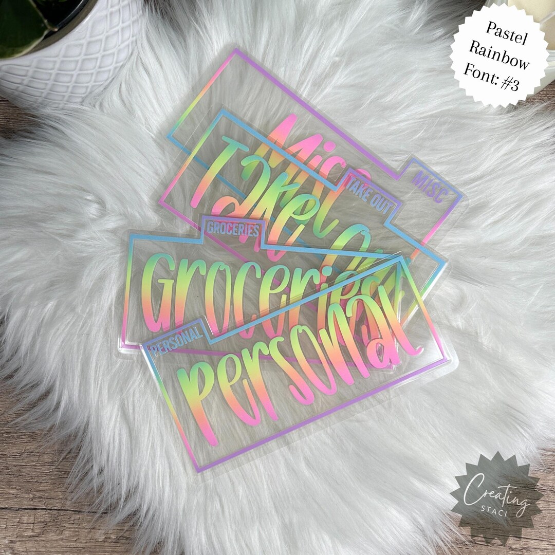 Budgeting Cash Envelopes A6 Cash Envelopes With Tabs for Cash Budgeting ...