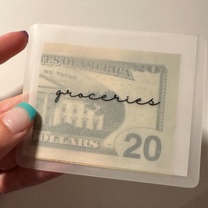 MINI Cash Envelopes Vellum Matte Cash Envelopes Wallet Size - Etsy