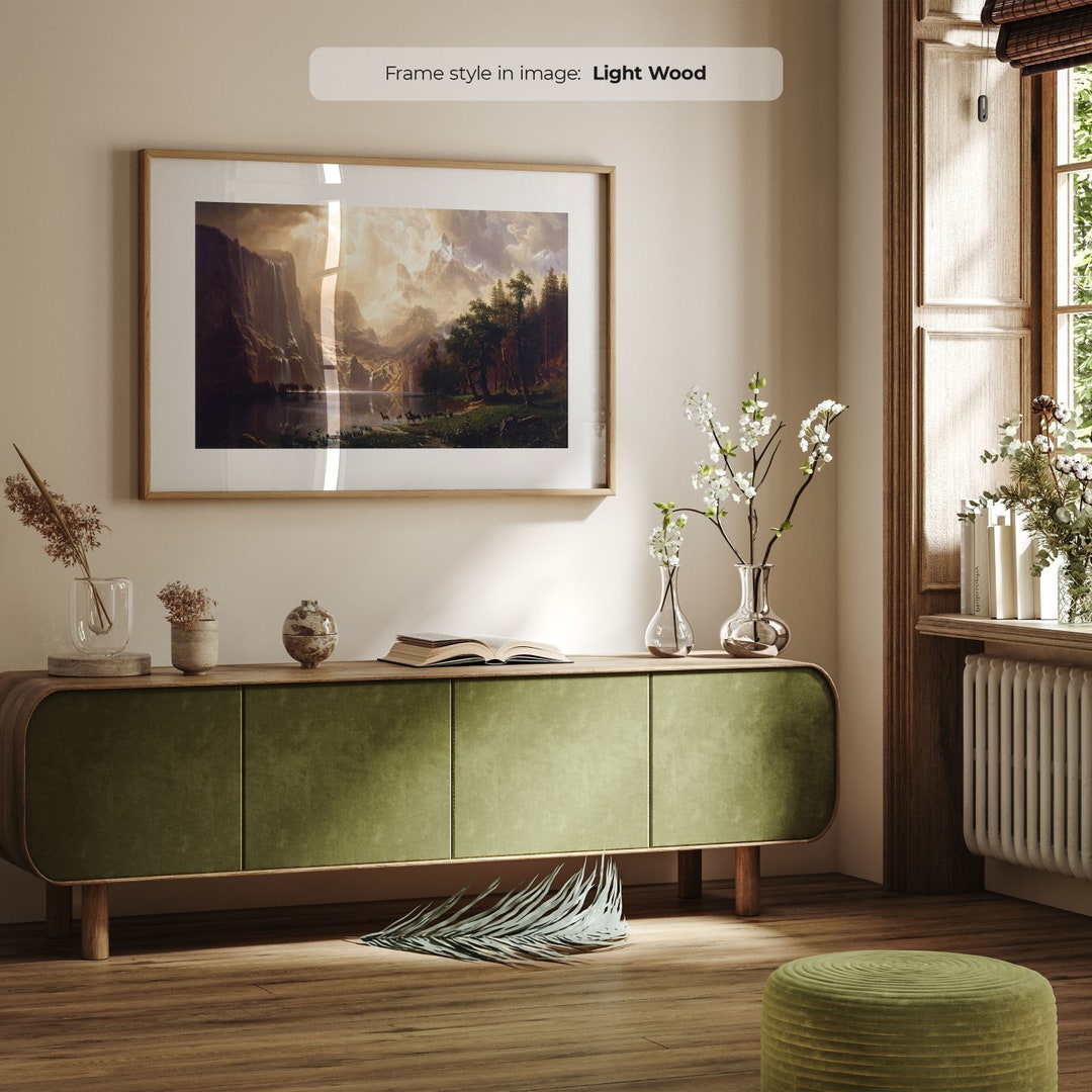 Among the Sierra Nevada - Vintage Print | Framed Western America Wall ...