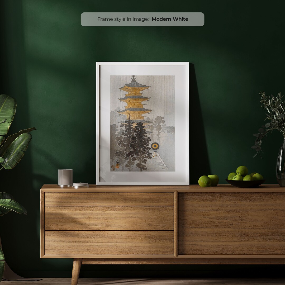 Eastern Architecture - Japanese Poster | Framed Vintage Japanese Wall ...