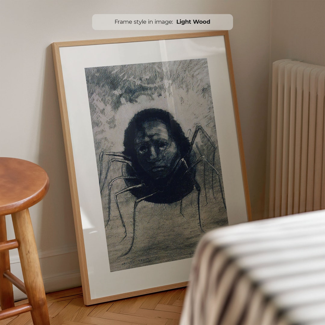 The Crying Spider - Framed Poster Print | Vintage Funny Wall Art ...