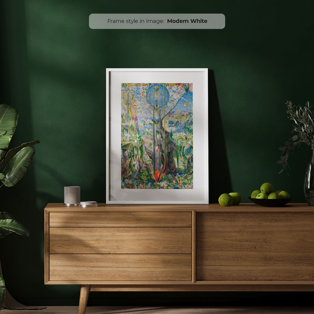 Tree of My Life - Joseph Stella Poster | Framed Abstract Wall Art ...