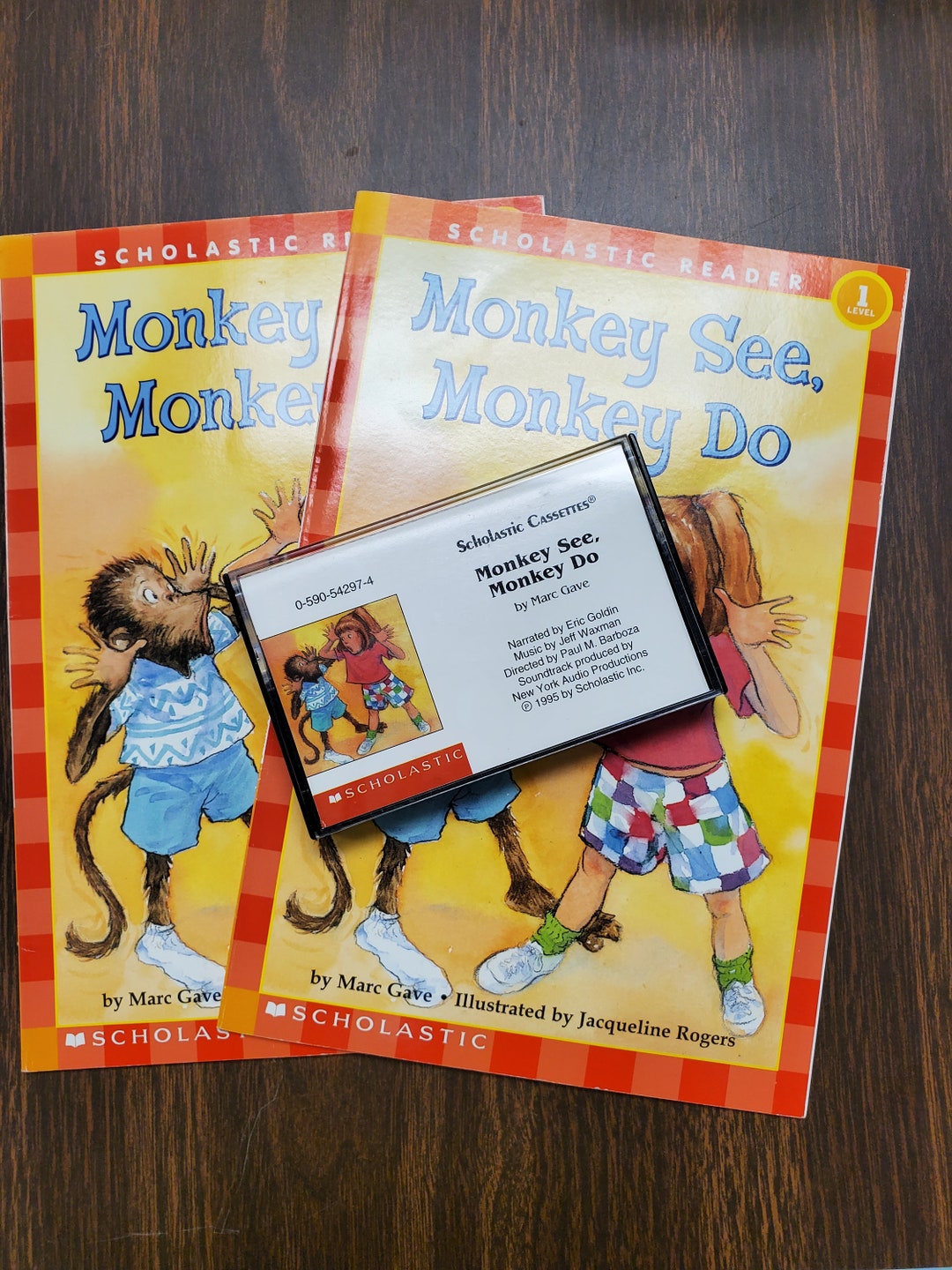 Vintage Monkey See, Monkey Do Book & Cassette - Scholastic Reader - Etsy