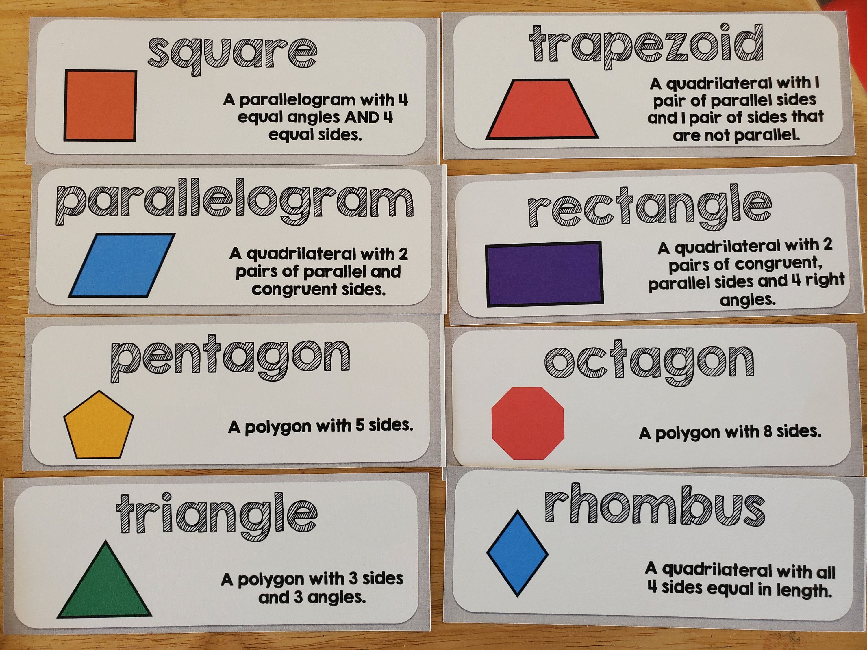 40 Pcs Popsicle Sticks Geometric Shapes Activity - Game - Early ...