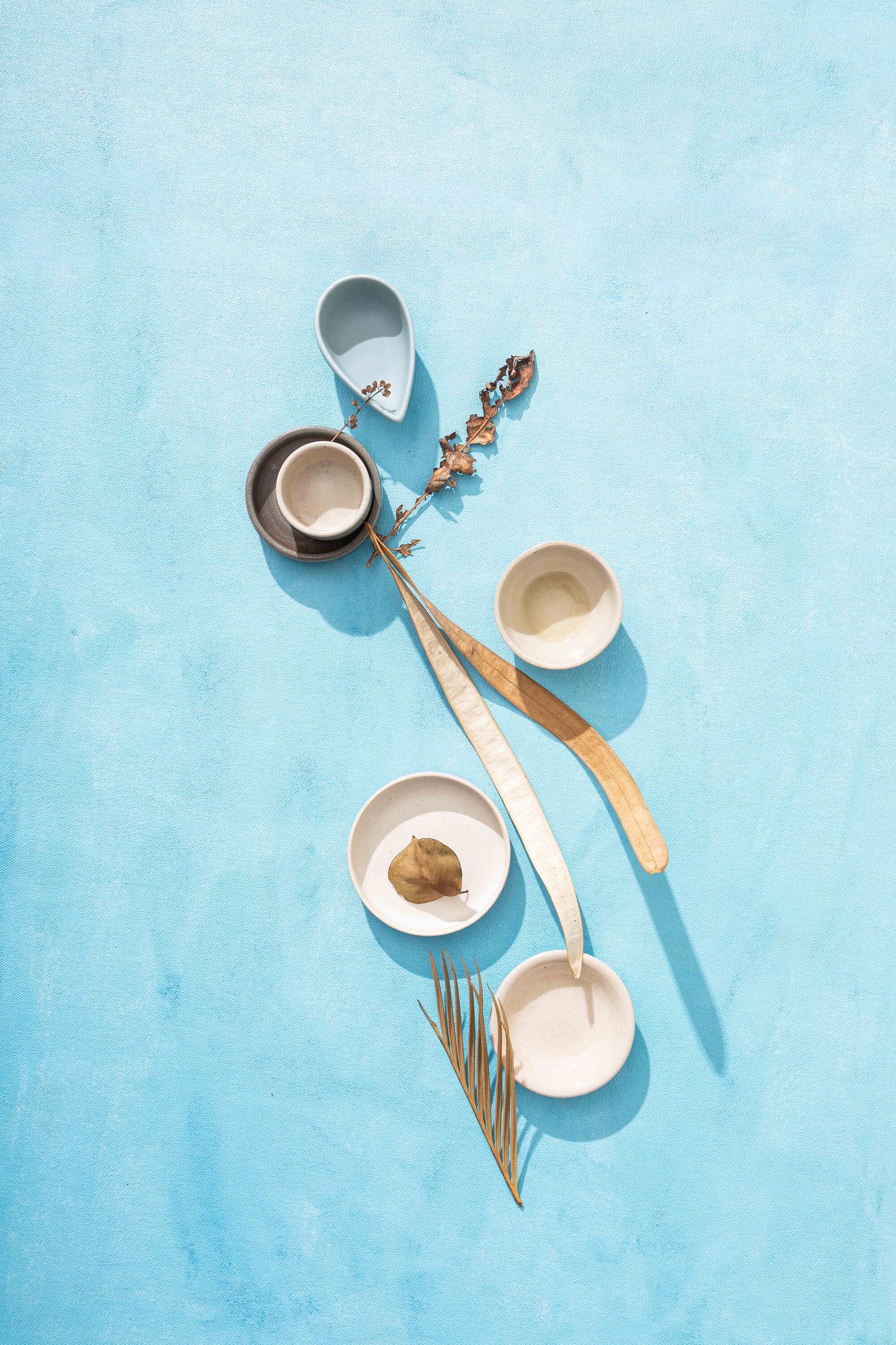 Hand Painted Canvas Backdrop for Food & Product Photography Blue 3x2ft ...