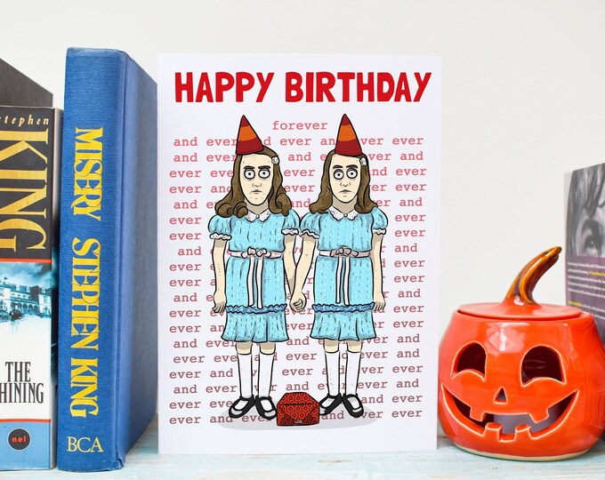 The Shining Birthday Card: Grady Twins, Horror Movie Fan - Etsy