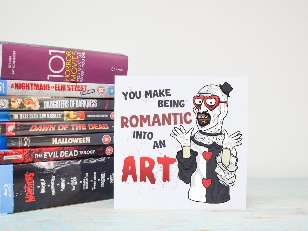 Terrifier Art the Clown Anniversary Card: Horror Movie Love - Etsy