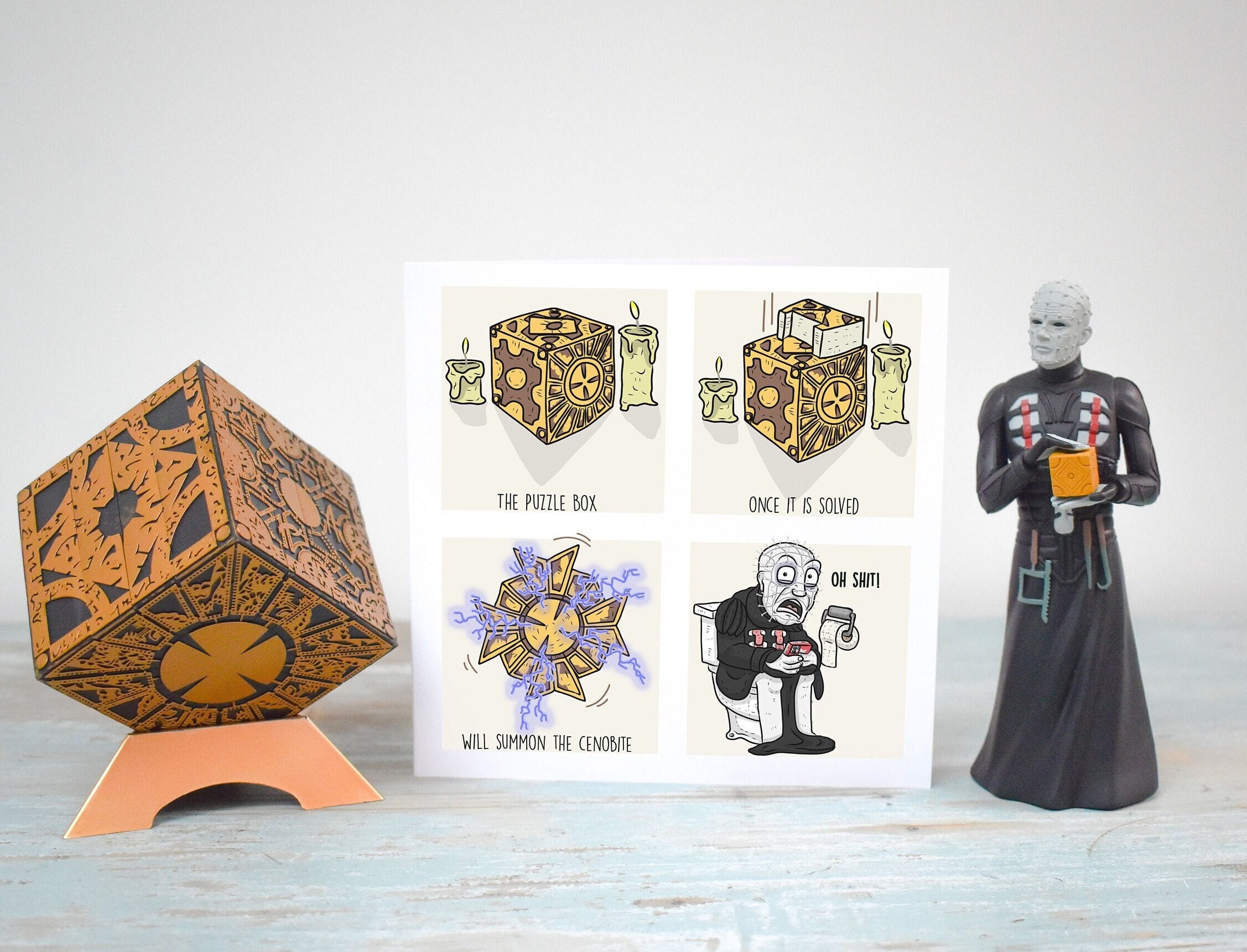 Hellraiser Birthday Card, Hellraiser Card, Horror Movie Card, Pinhead ...