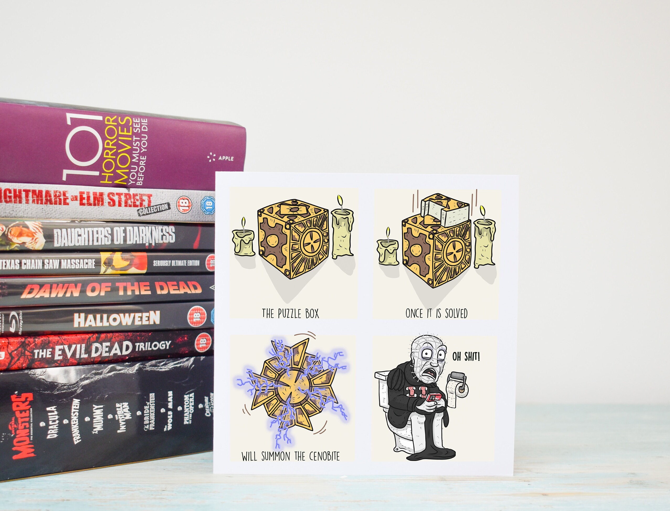 Hellraiser Birthday Card, Hellraiser Card, Horror Movie Card, Pinhead ...