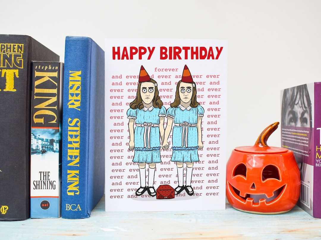 The Shining Inspired Birthday Card, the Grady Twins Birthday, Horror ...