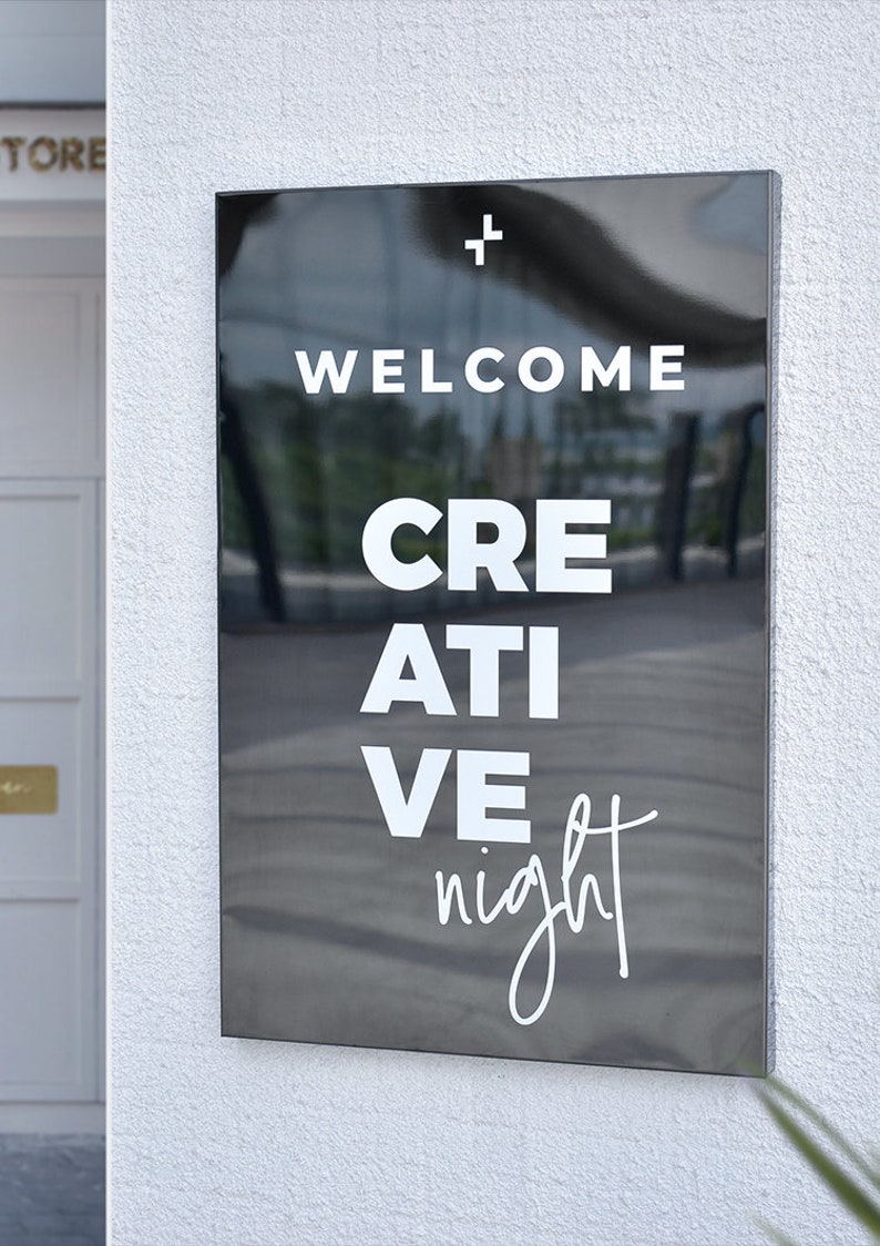 Stainless Steel Mirror Sign - Etsy