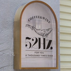 Custom Corrugated Acrylic Light Box Sign With Stainless Steel Frame - Etsy