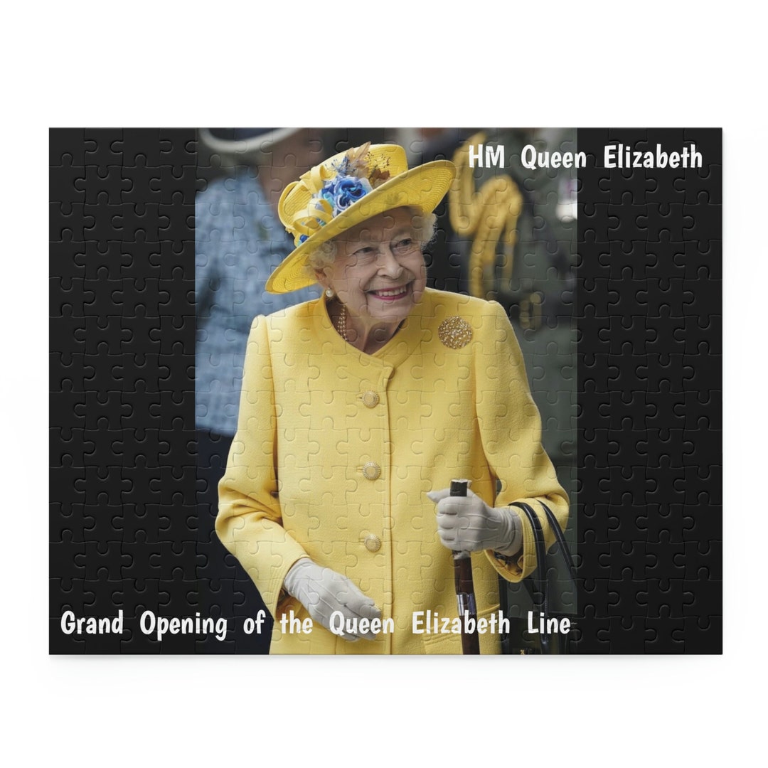 HM Queen Elizabeth Opening Queen Elizabeth Line Puzzle 120 - Etsy