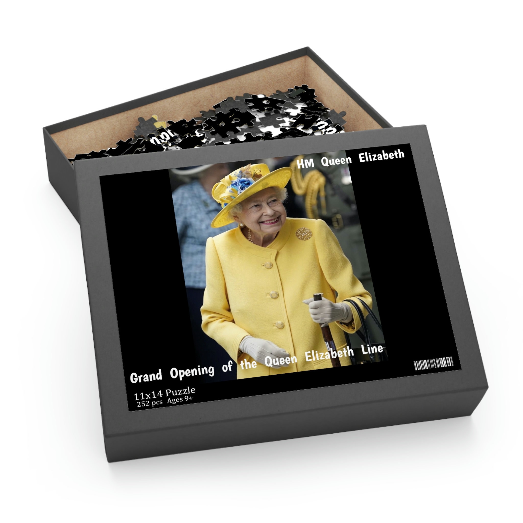 HM Queen Elizabeth Opening Queen Elizabeth Line Puzzle 120 - Etsy