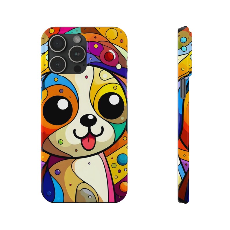 Abstract Colorful Chromatic Canine Slim Phone Case Personalized ...