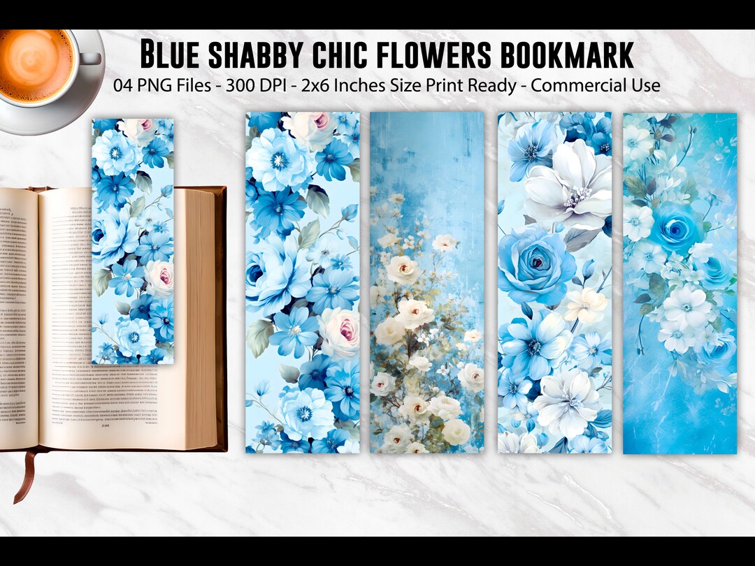 Wataercolor Flower Printable Bookmark Bundle, Floral Bookmark Designs ...