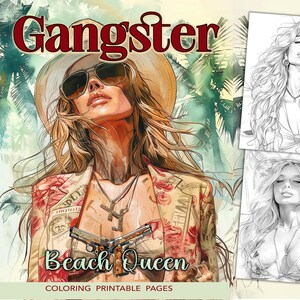 gangster girl coloring pages printable