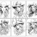 Queen of Cowgirl, Western Wild West, Coloring Book for Adult, 30 ...