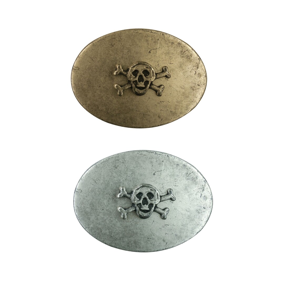 Skull and Bones Belt Buckle - Gothic Statement Piece - Etsy